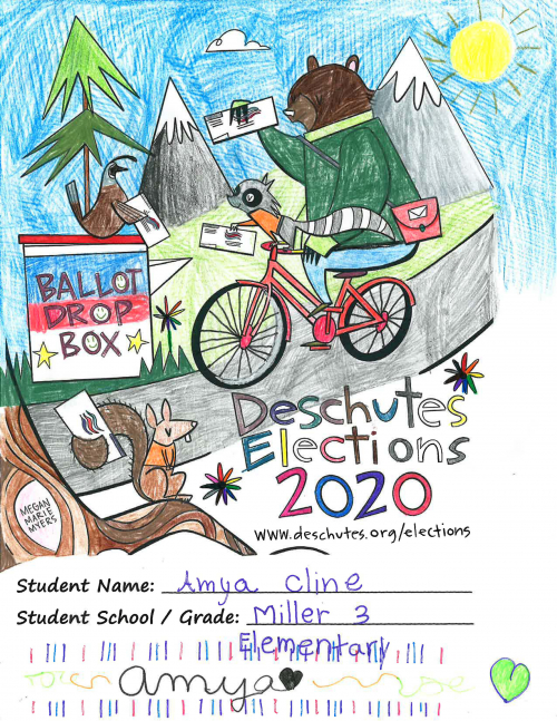 2020 Elections Coloring Contest | Deschutes County Oregon